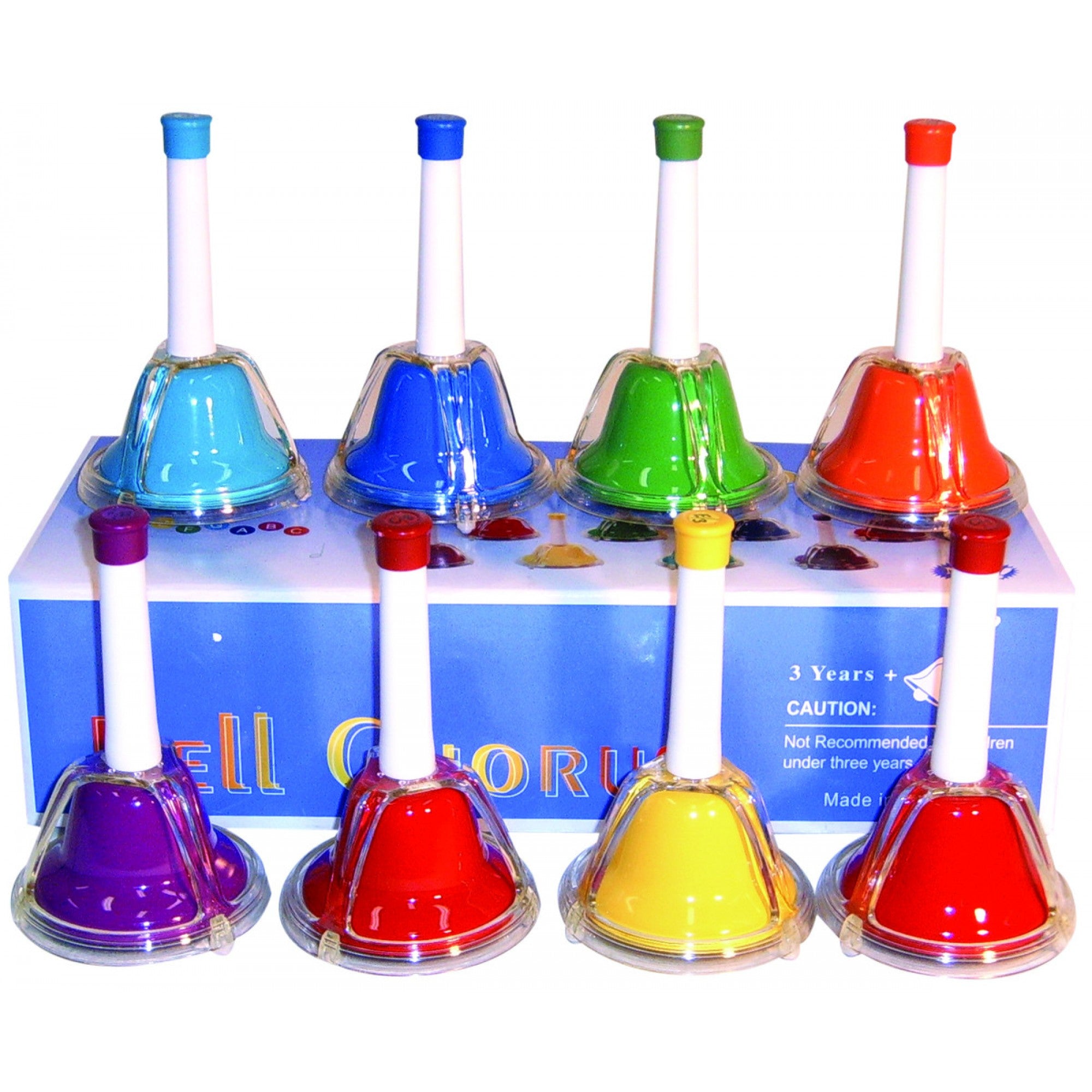 Mitello UE02 8 note tuned press bell set. C1 to C8