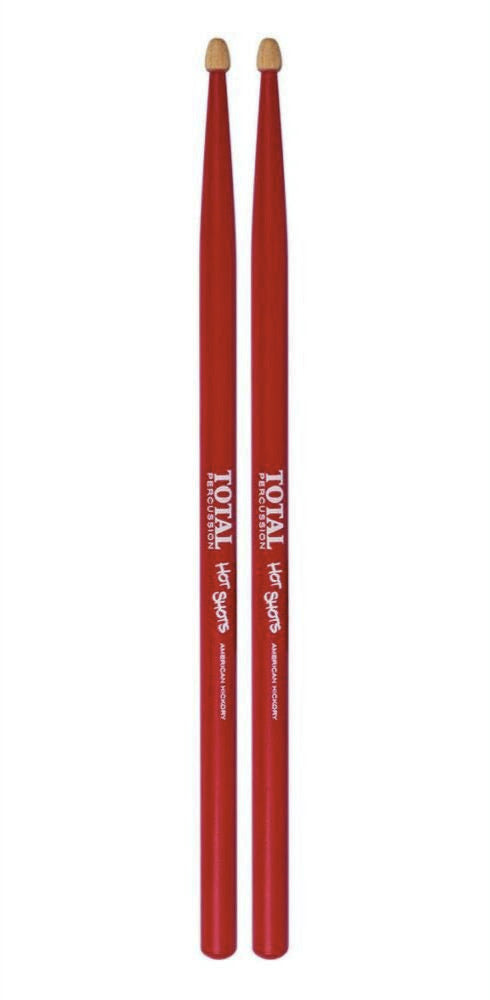 Total Percussion Hot Shots Junior Drum Sticks - Red