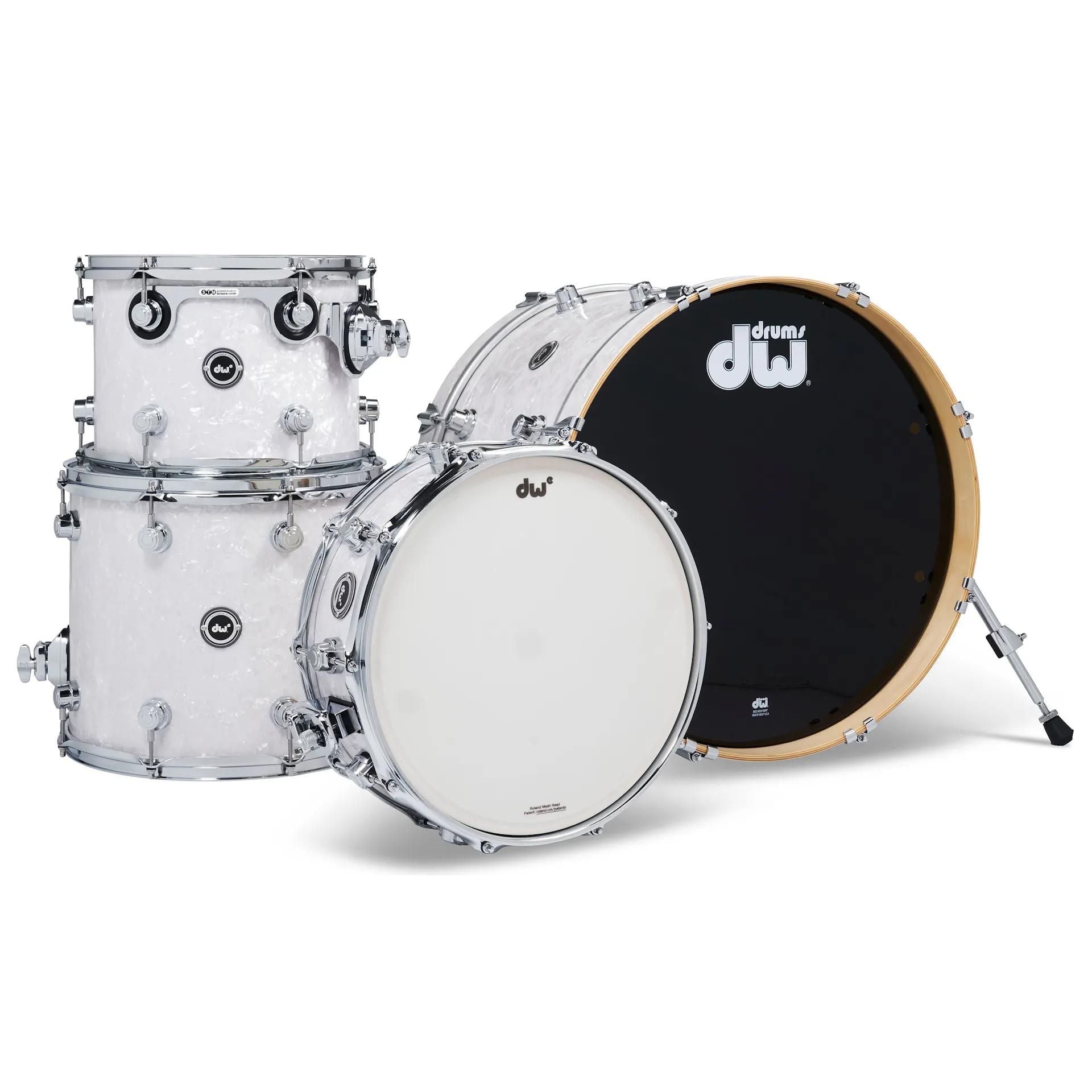 DW 4 piece Shell Pack White Marine Pearl