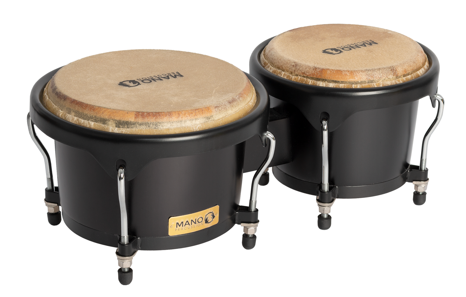 Mano Percussion MPC14BKS Midnight Series Wood Bongos in Black