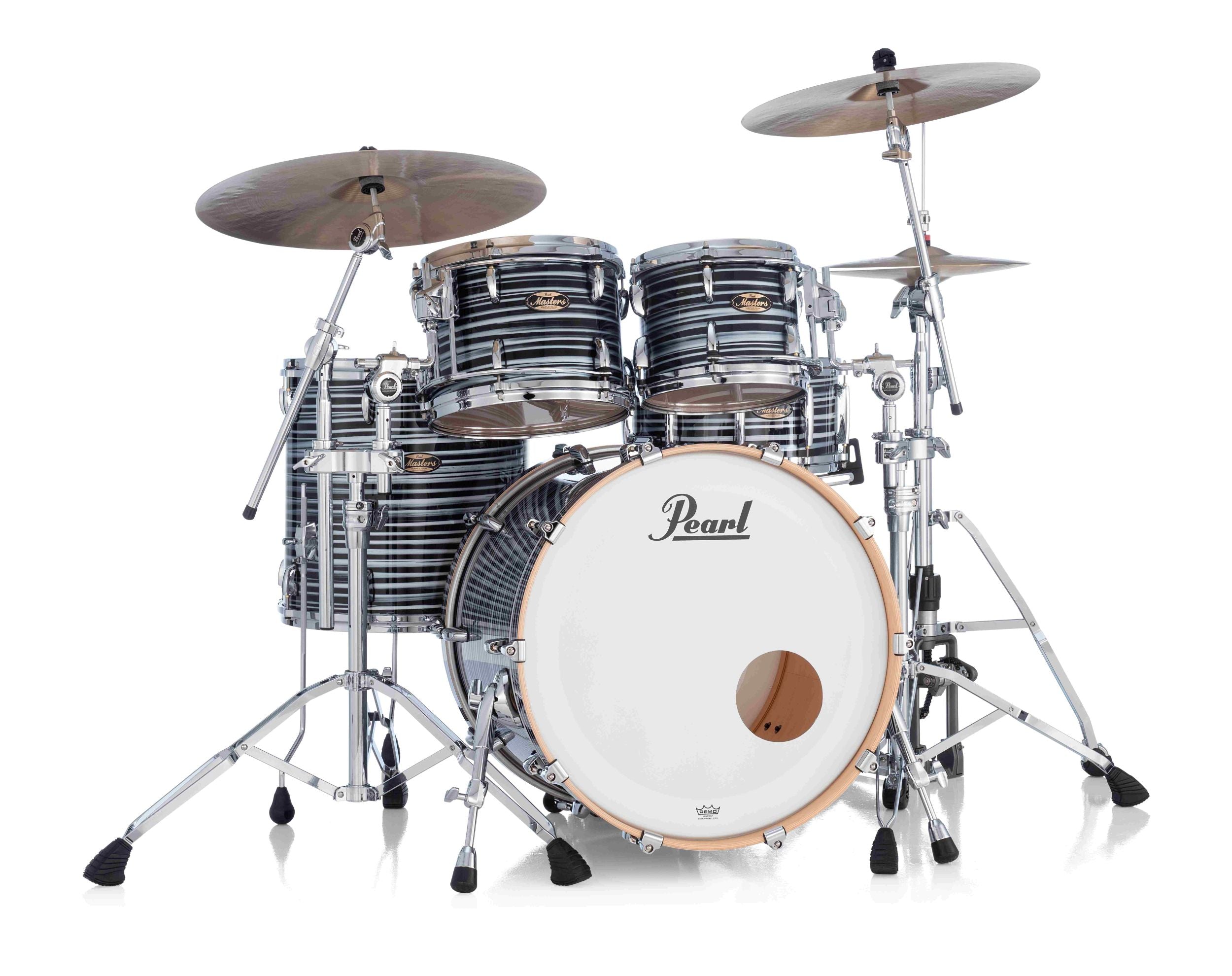 Pearl Master Maple Pure 22" 4pc Shell Pack - Black Oyster Swirl