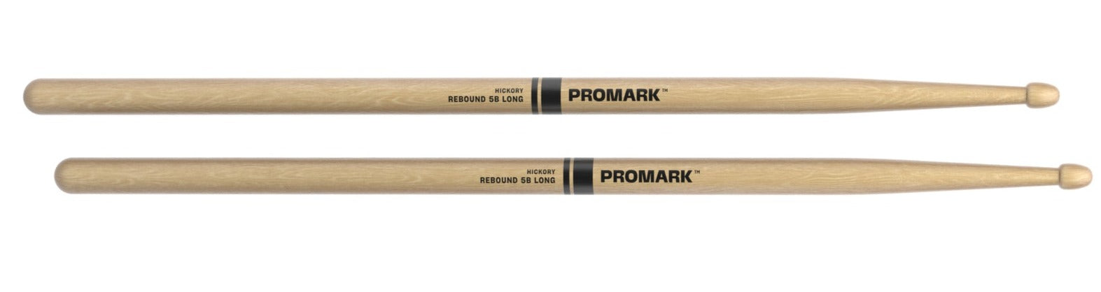 ProMark Rebound 5B Hickory Drumstick, Oval Nylon Tip