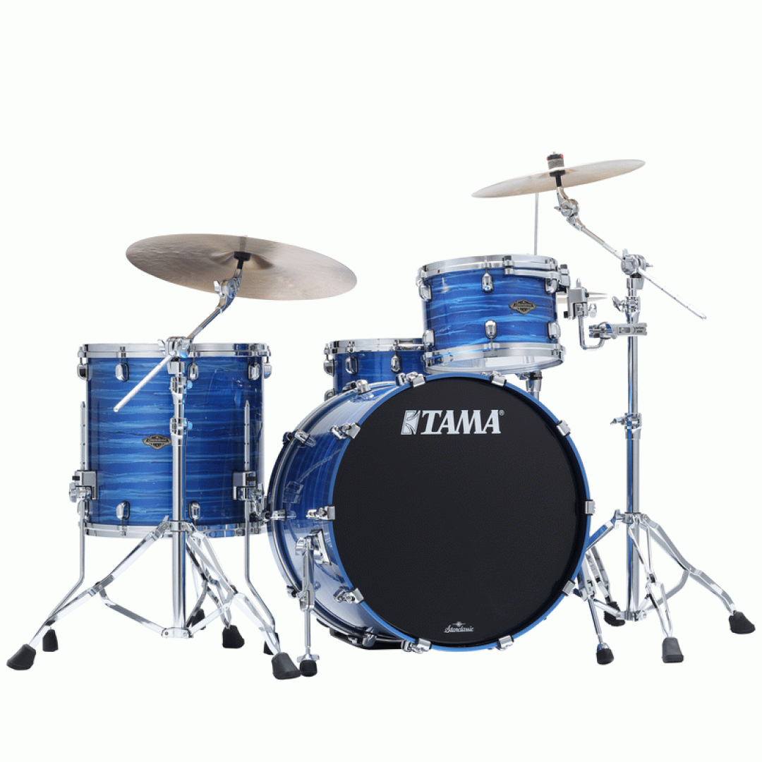 TAMA LOR Starclassic Walnut Birch 3pc Kit Lacquer Ocean Blue Ripple