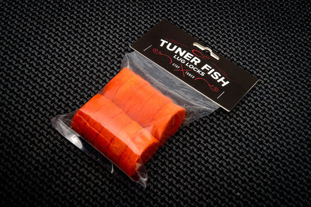 Tuner Fish Lug Locks Felts 10 pack - Orange