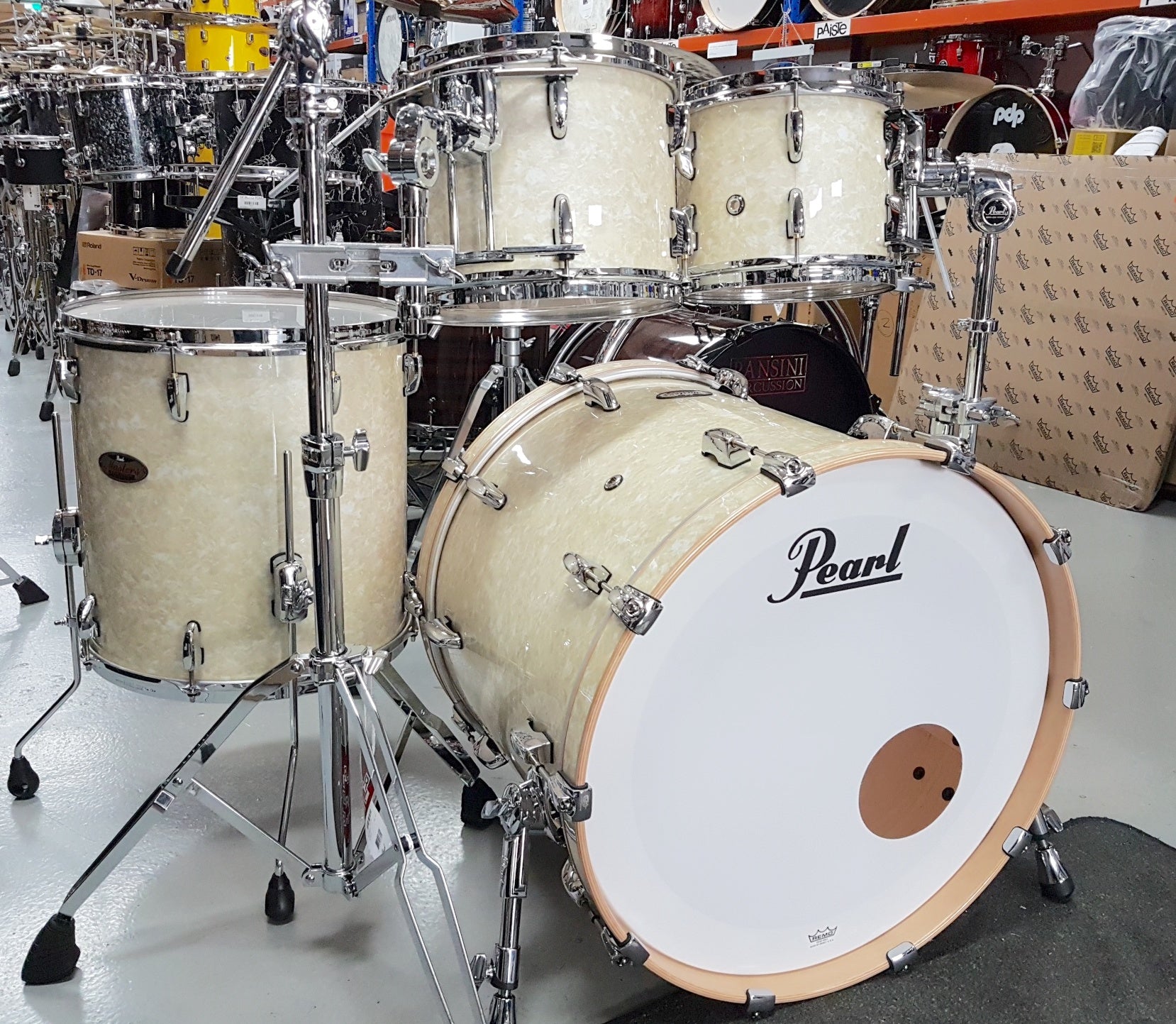 Pearl Masters Maple Reserve 4 Piece Shell Pack - Vintage Marine Pearl