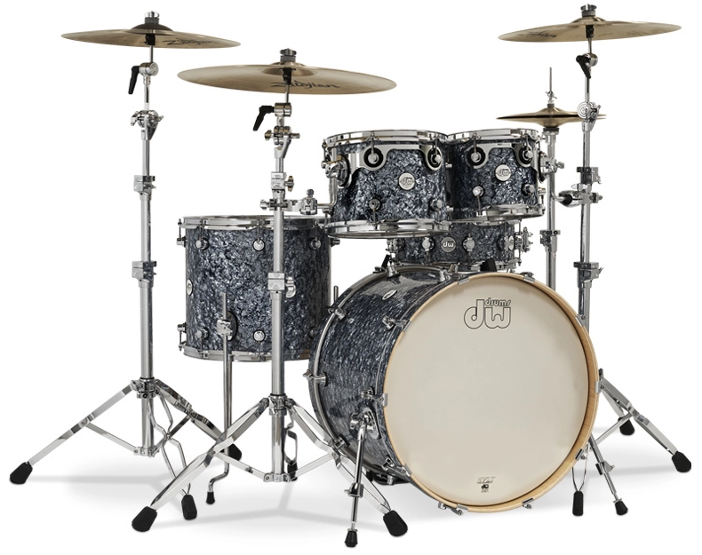 DW Design Series 5-piece Shell Pack - Silver Slate Marine