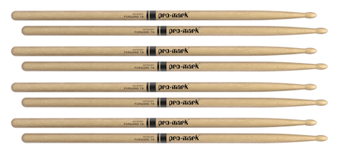 Promark 7A Wood Drum Sticks - 4 Pack